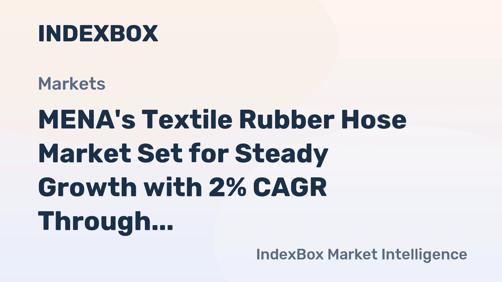 MENA's Textile Rubber Hose Market Set for Steady Growth with 2% CAGR Through 2035
