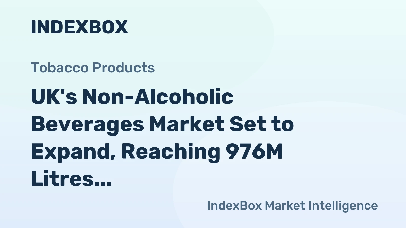 UK's Non-Alcoholic Beverages Market Set to Expand, Reaching 976M Litres and $1.4B by 2035
