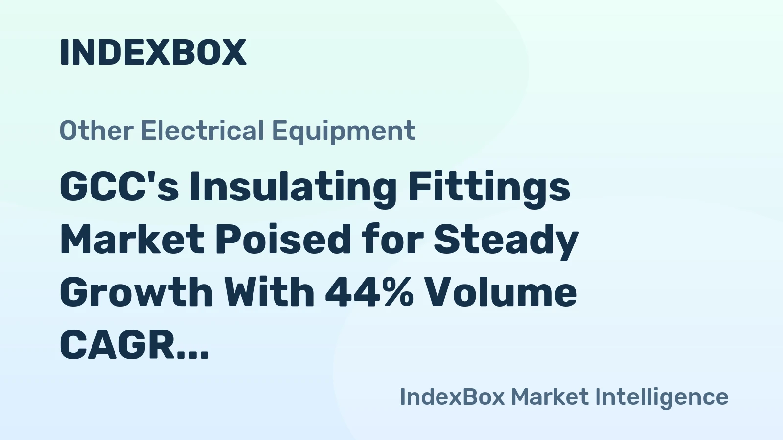 GCC's Insulating Fittings Market Poised for Steady Growth With 44% Volume CAGR Through 2035