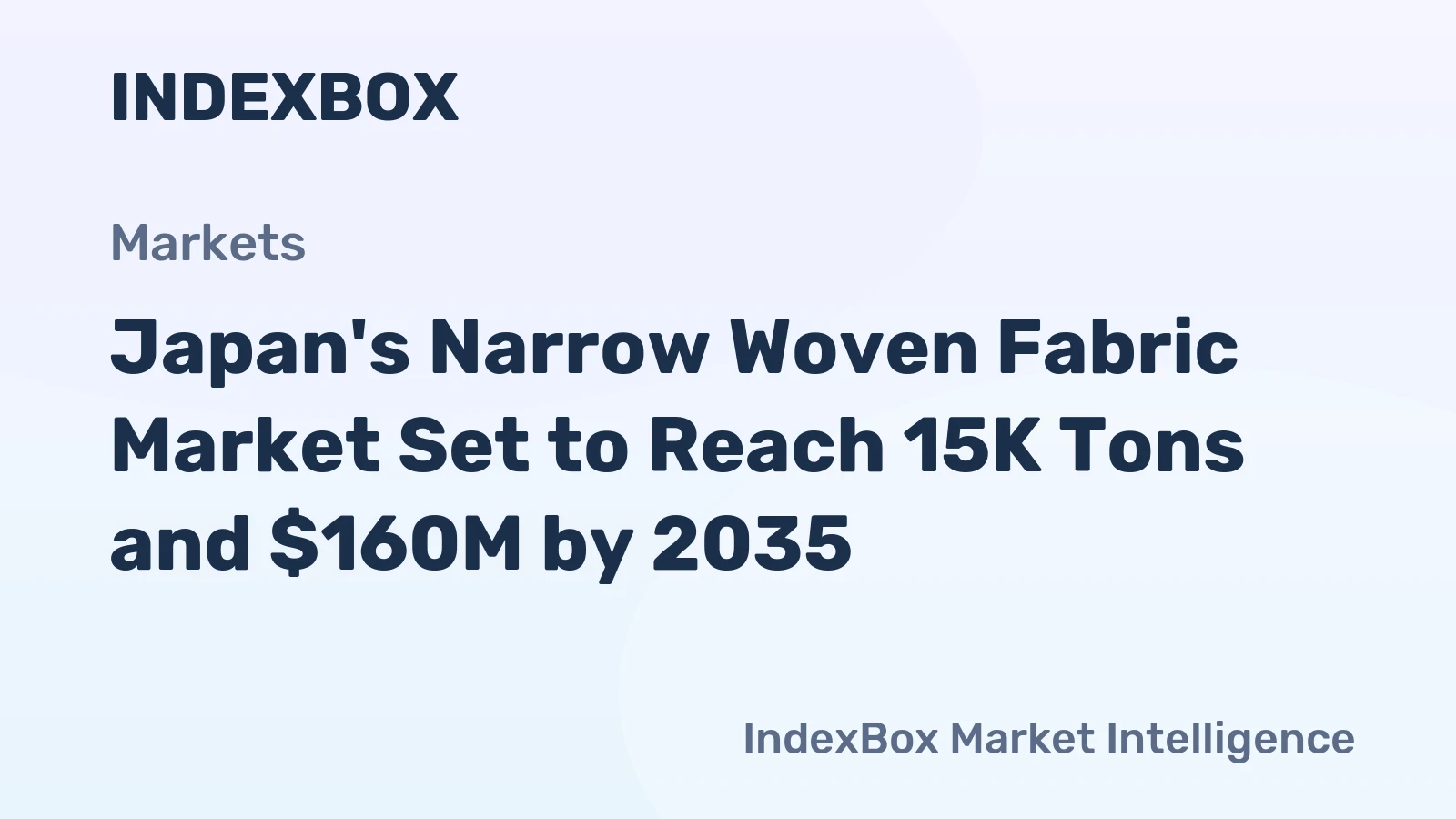 Japan's Narrow Woven Fabric Market Set to Reach 15K Tons and $160M by 2035