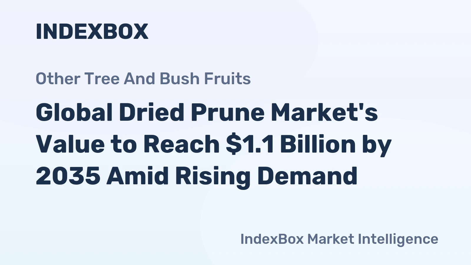 Global Dried Prune Market's Value to Reach $1.1 Billion by 2035 Amid Rising Demand