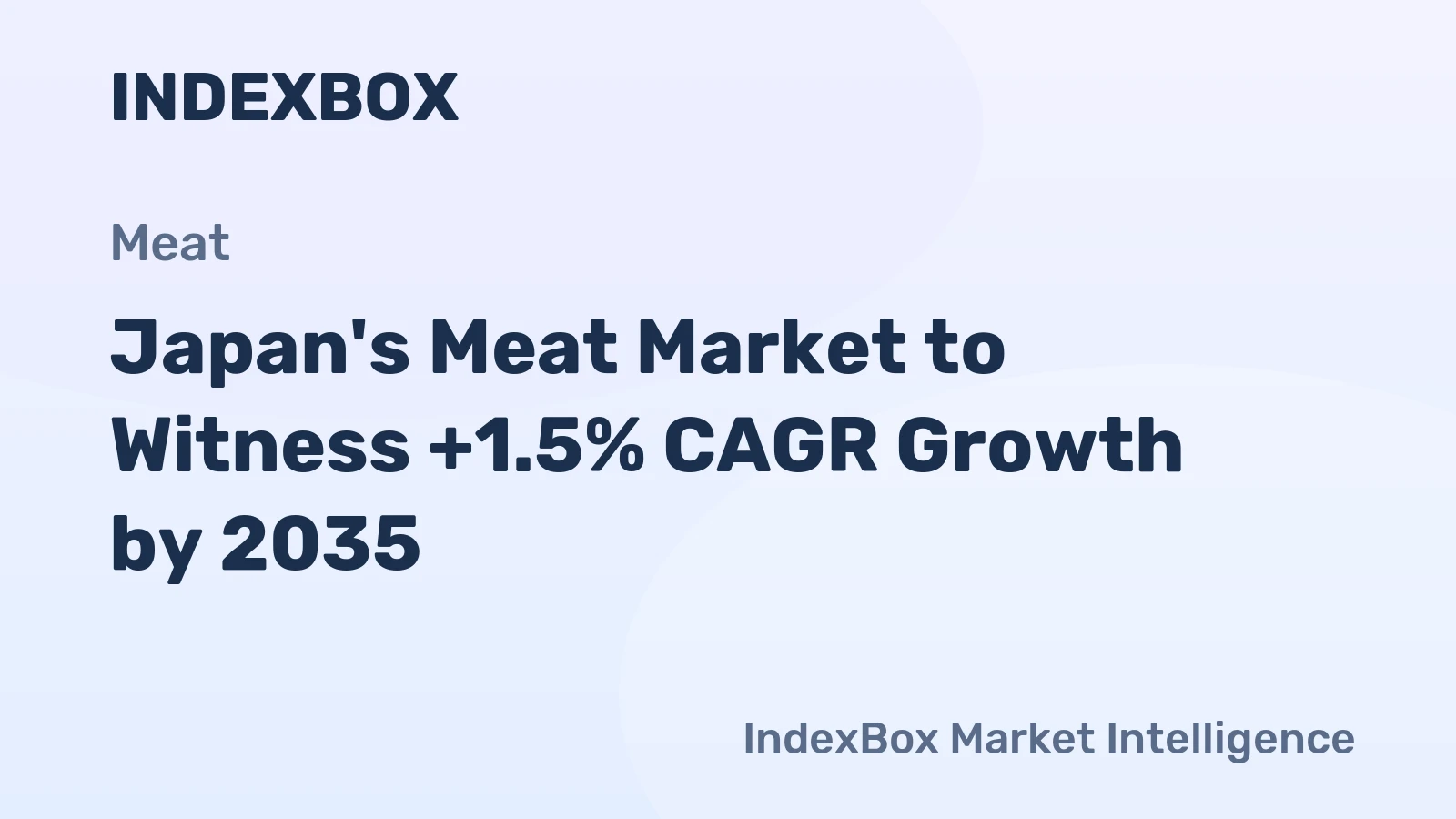 Japan's Meat Market to Witness +1.5% CAGR Growth by 2035
