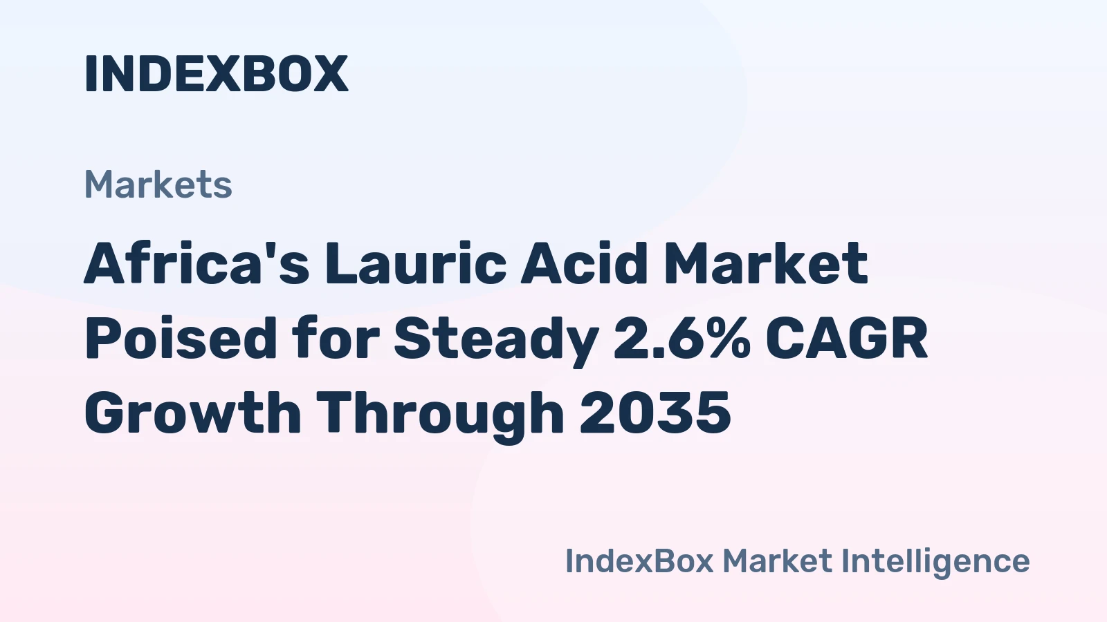 Africa's Lauric Acid Market Poised for Steady 2.6% CAGR Growth Through 2035