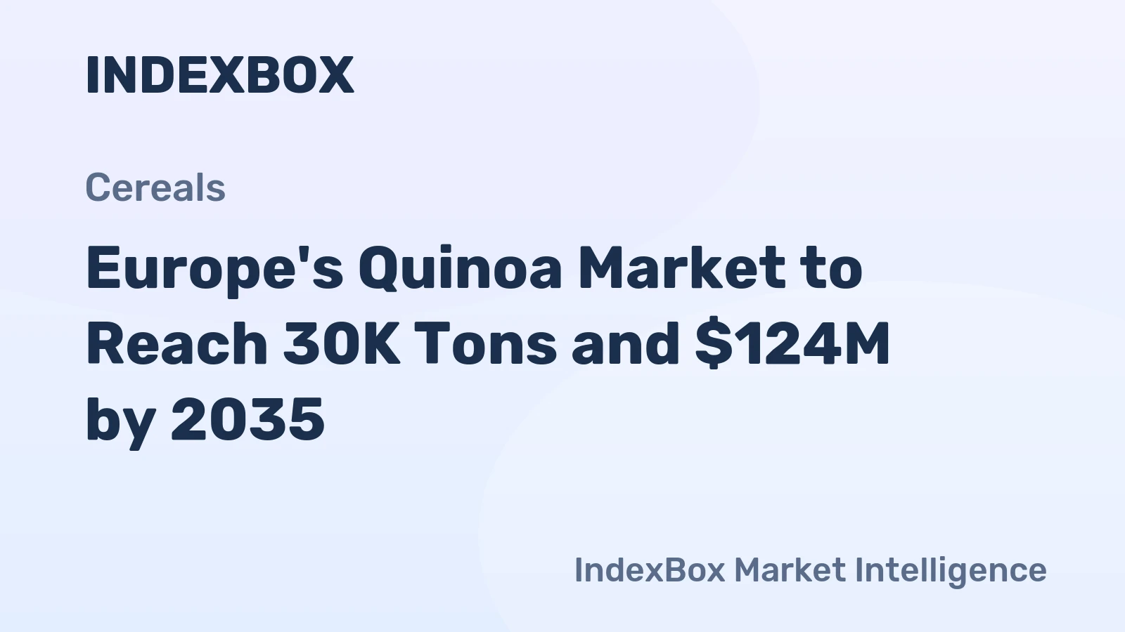 Europe's Quinoa Market to Reach 30K Tons and $124M by 2035