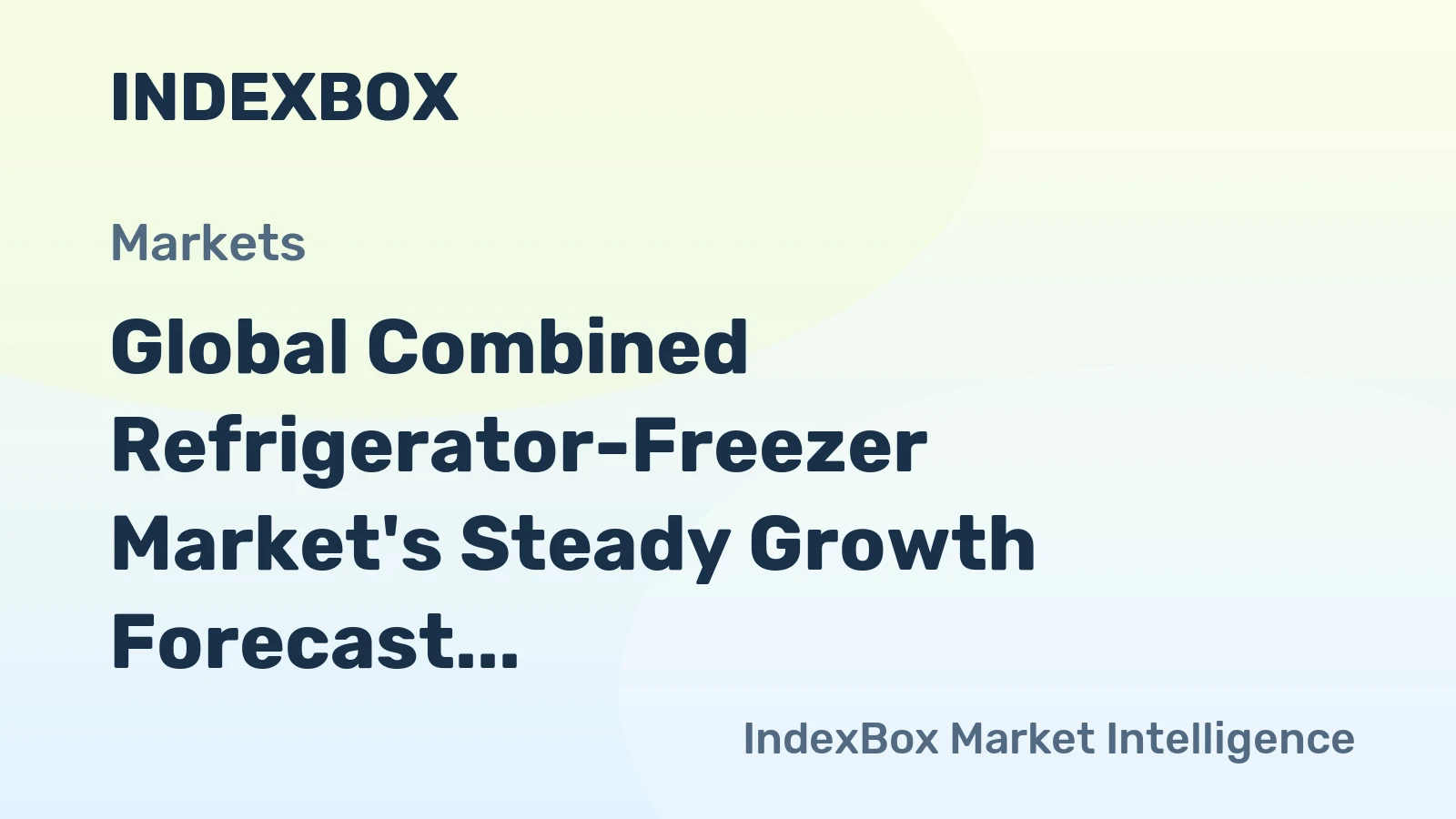Global Combined Refrigerator-Freezer Market's Steady Growth Forecast at 1.7% CAGR