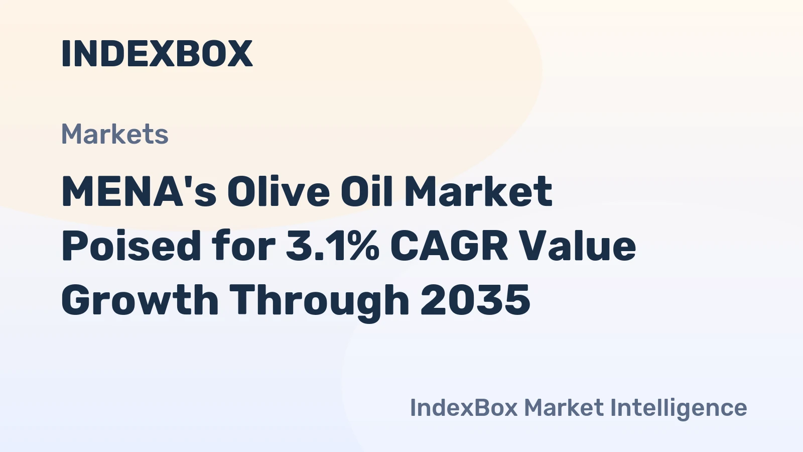 MENA's Olive Oil Market Poised for 3.1% CAGR Value Growth Through 2035