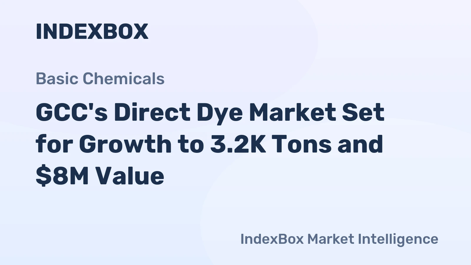 GCC's Direct Dye Market Set for Growth to 3.2K Tons and $8M Value