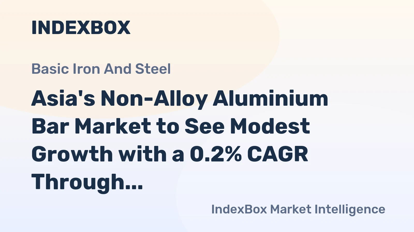 Asia's Non-Alloy Aluminium Bar Market to See Modest Growth with a 0.2% CAGR Through 2035