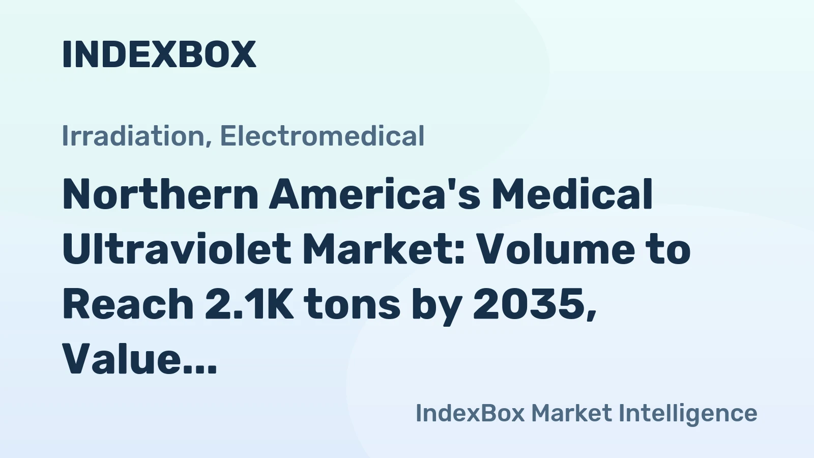 Northern America's Medical Ultraviolet Market: Volume to Reach 2.1K tons by 2035, Value Expected to Hit $384M