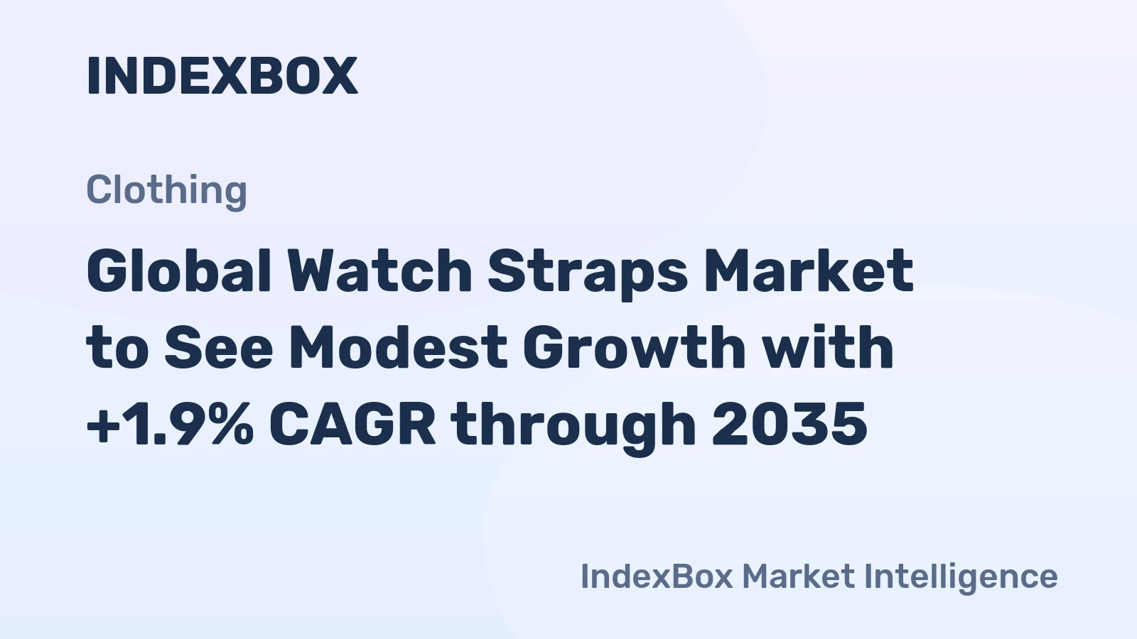Global Watch Straps Market to See Modest Growth with +1.9% CAGR through 2035