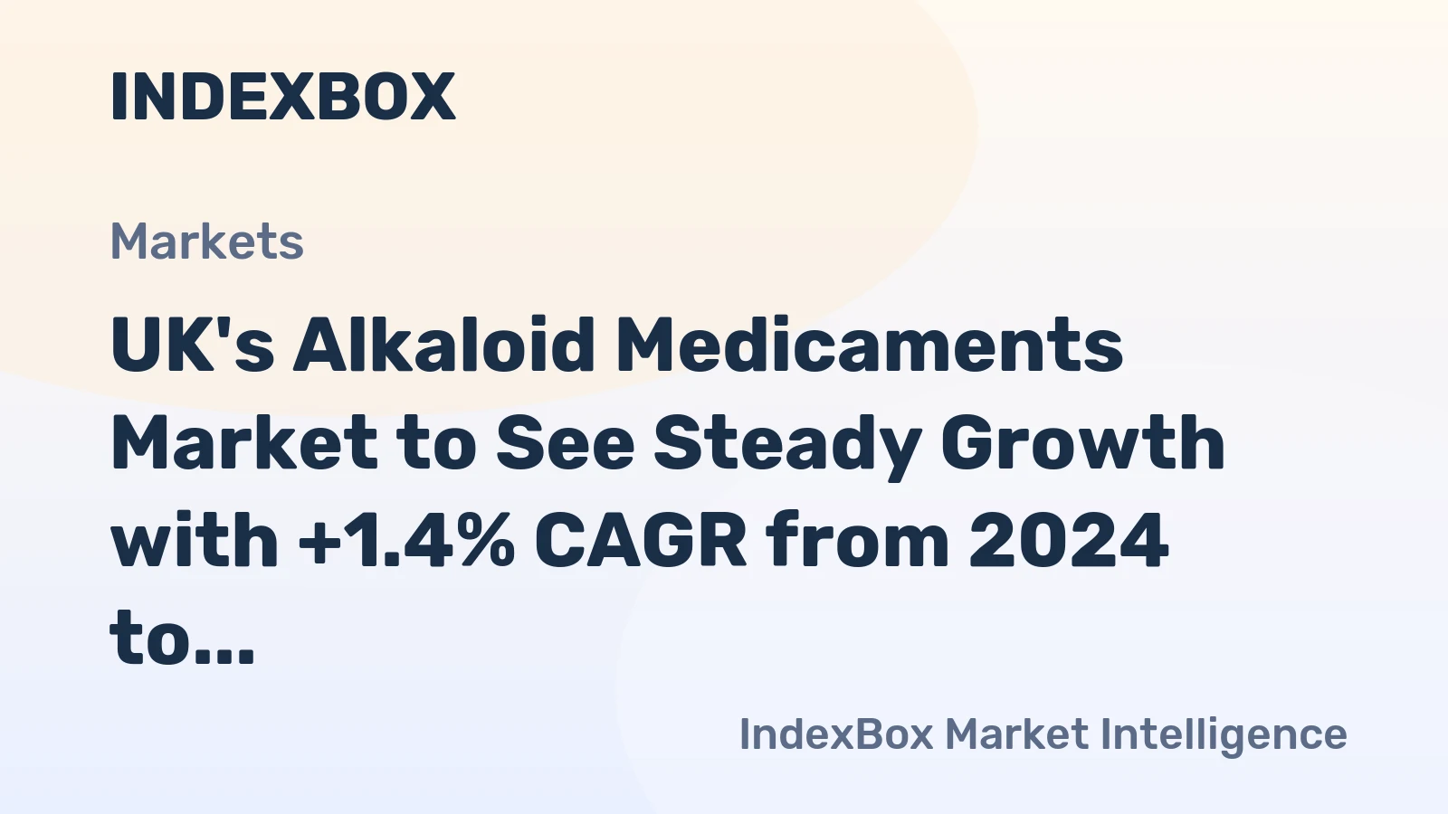 UK's Alkaloid Medicaments Market to See Steady Growth with +1.4% CAGR from 2024 to 2035
