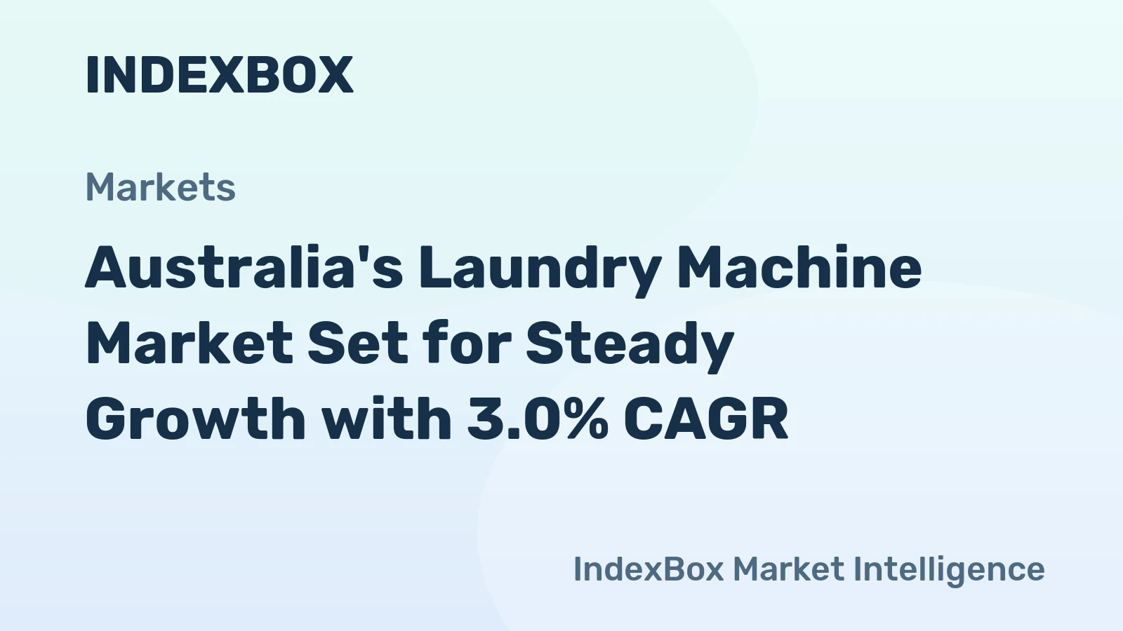 Australia's Laundry Machine Market Set for Steady Growth with 3.0% CAGR