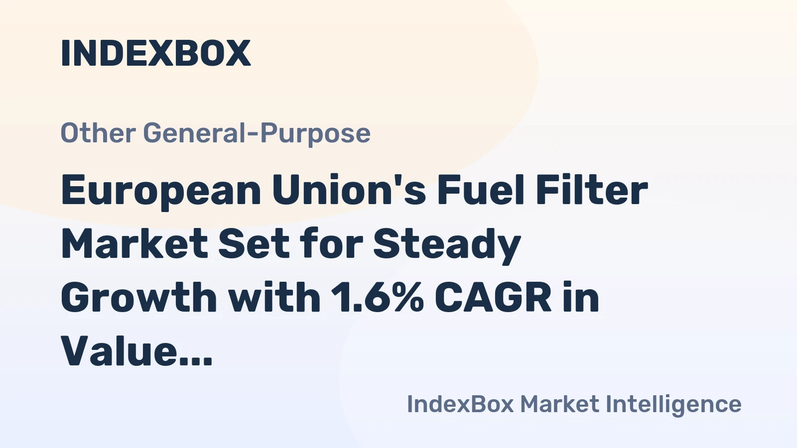 European Union's Fuel Filter Market Set for Steady Growth with 1.6% CAGR in Value Through 2035