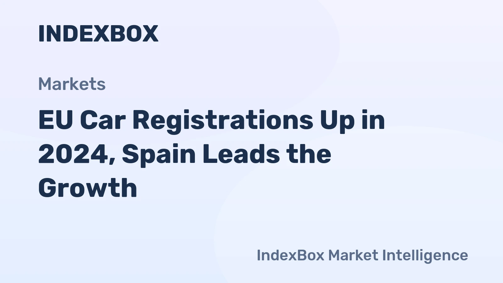 EU Car Registrations Up in 2024, Spain Leads the Growth