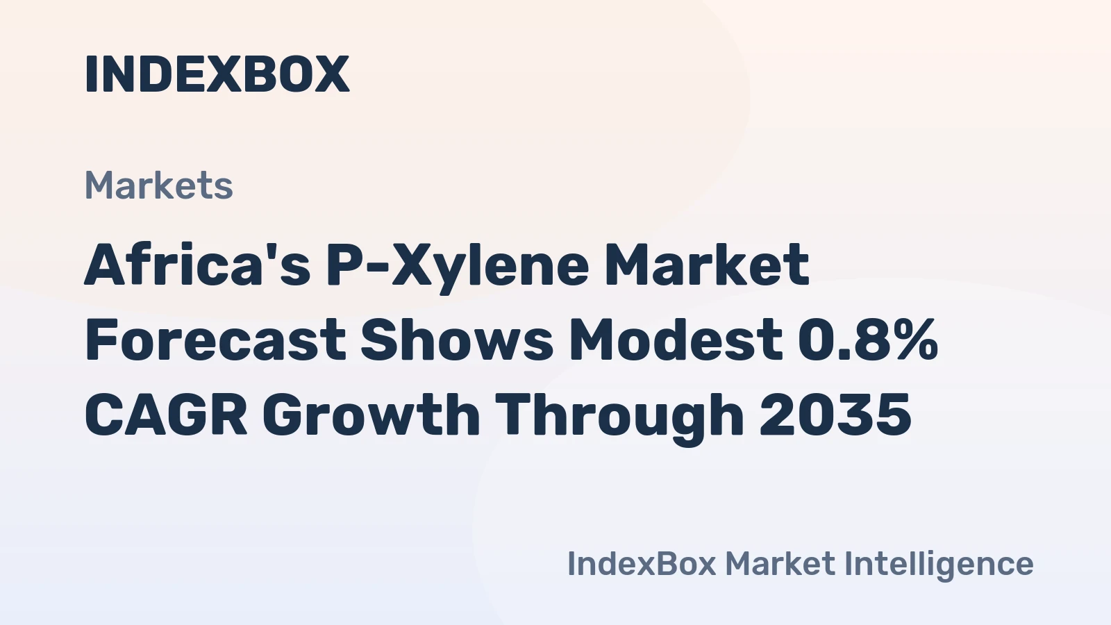 Africa's P-Xylene Market Forecast Shows Modest 0.8% CAGR Growth Through 2035