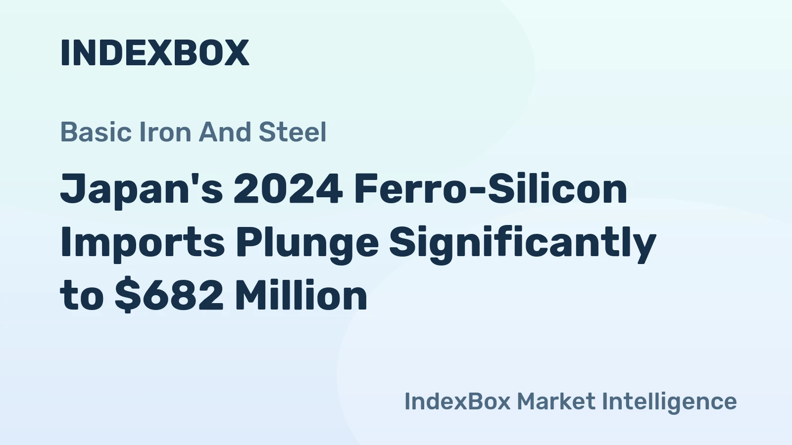 Japan's 2024 Ferro-Silicon Imports Plunge Significantly to $682 Million