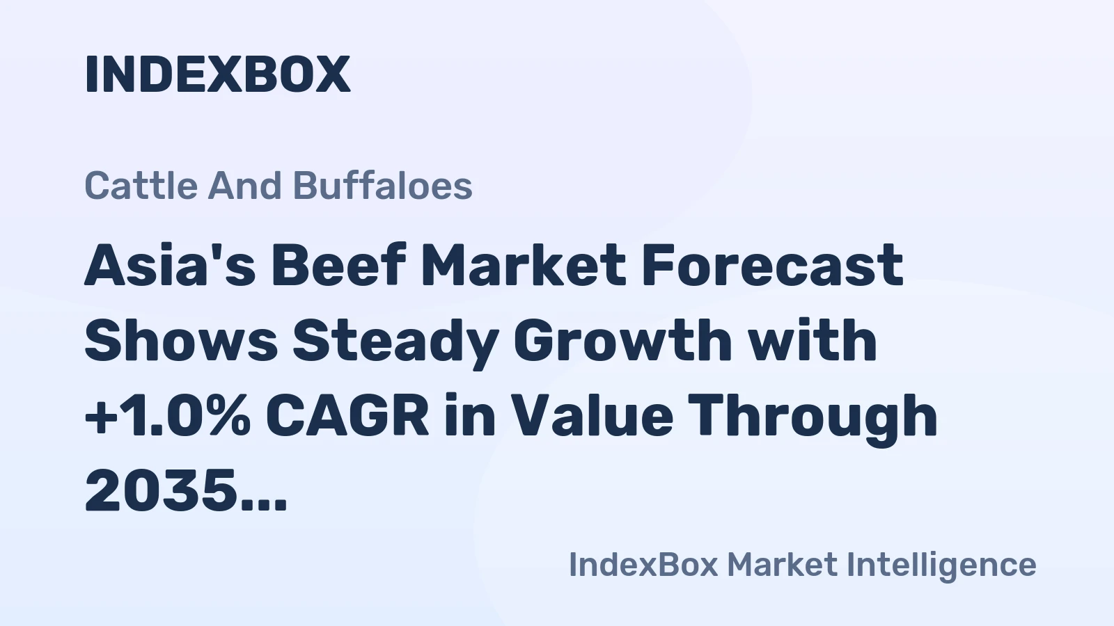 Asia's Beef Market Forecast Shows Steady Growth with +1.0% CAGR in Value Through 2035