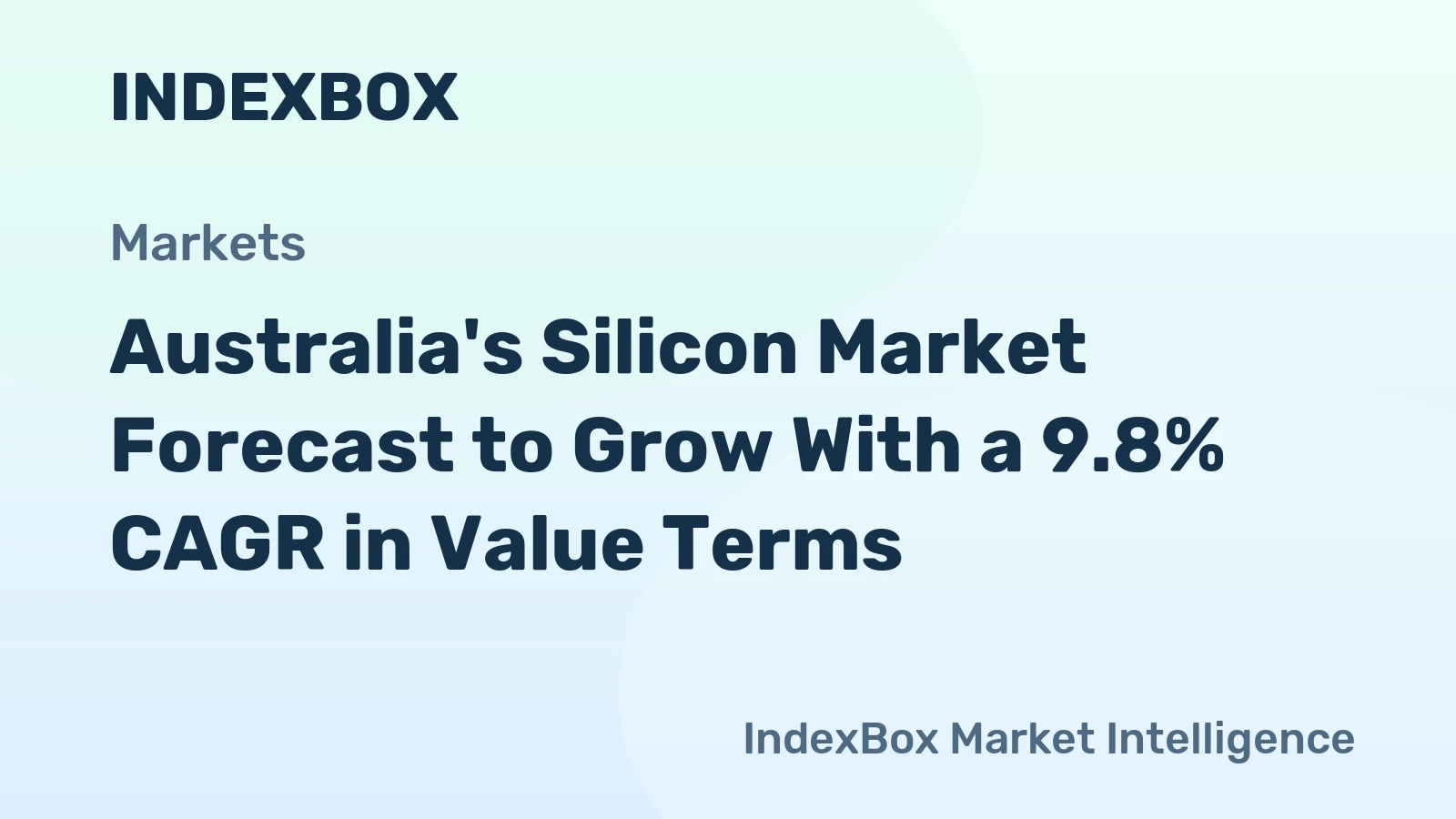 Australia's Silicon Market Forecast to Grow With a 9.8% CAGR in Value Terms