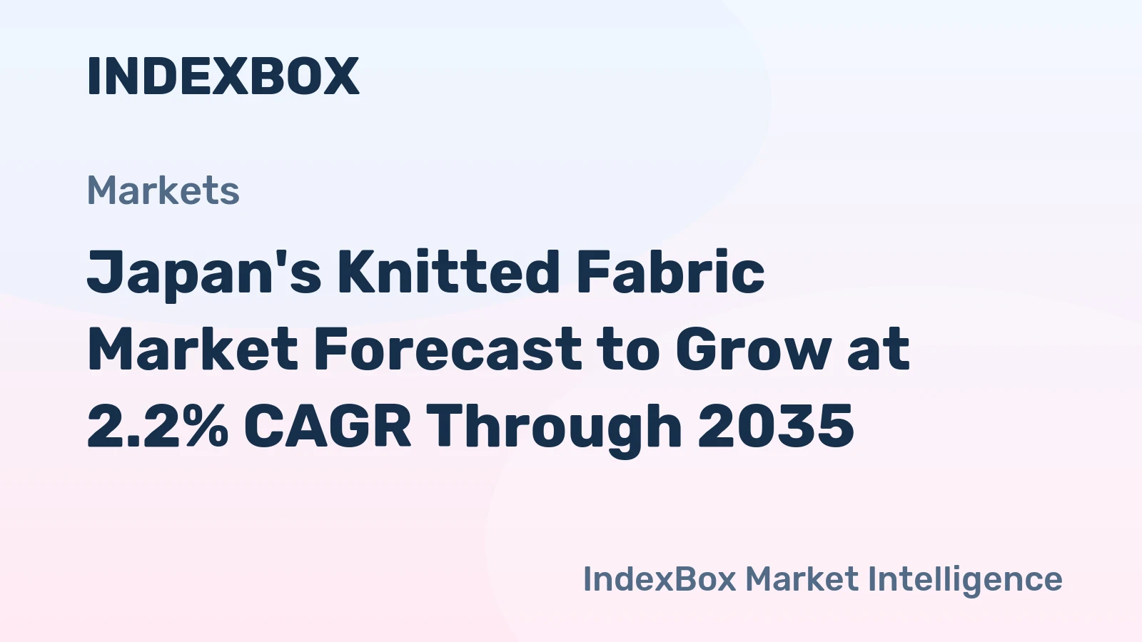 Japan's Knitted Fabric Market Forecast to Grow at 2.2% CAGR Through 2035
