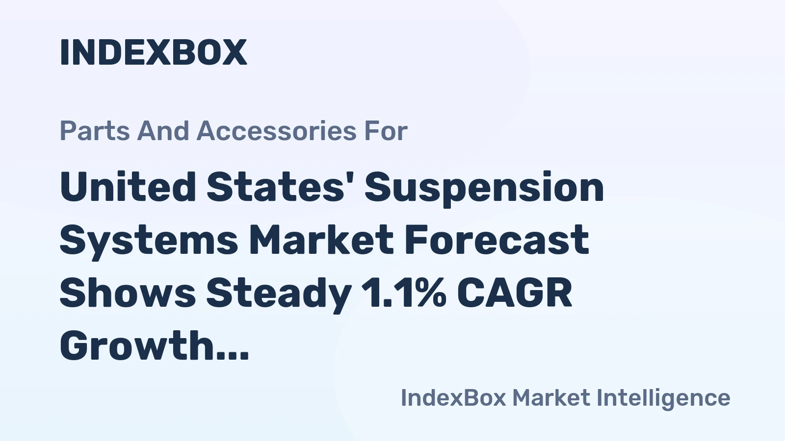 United States' Suspension Systems Market Forecast Shows Steady 1.1% CAGR Growth Through 2035
