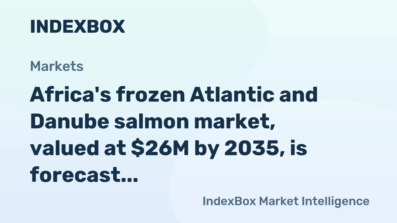 Africa's frozen Atlantic and Danube salmon market, valued at $26M by 2035, is forecast to grow at a steady CAGR of +3.0% driven by rising demand.
