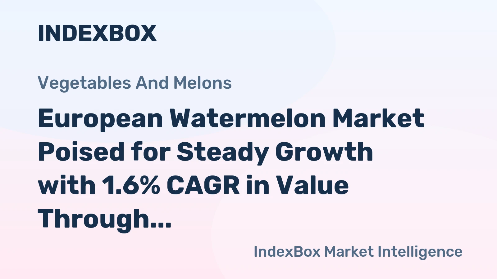 European Watermelon Market Poised for Steady Growth with 1.6% CAGR in Value Through 2035