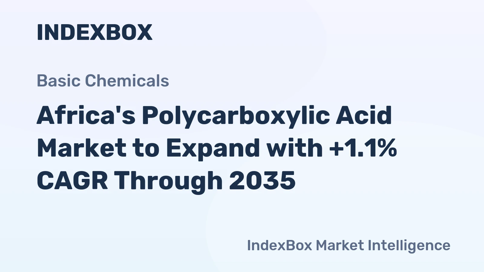 Africa's Polycarboxylic Acid Market to Expand with +1.1% CAGR Through 2035