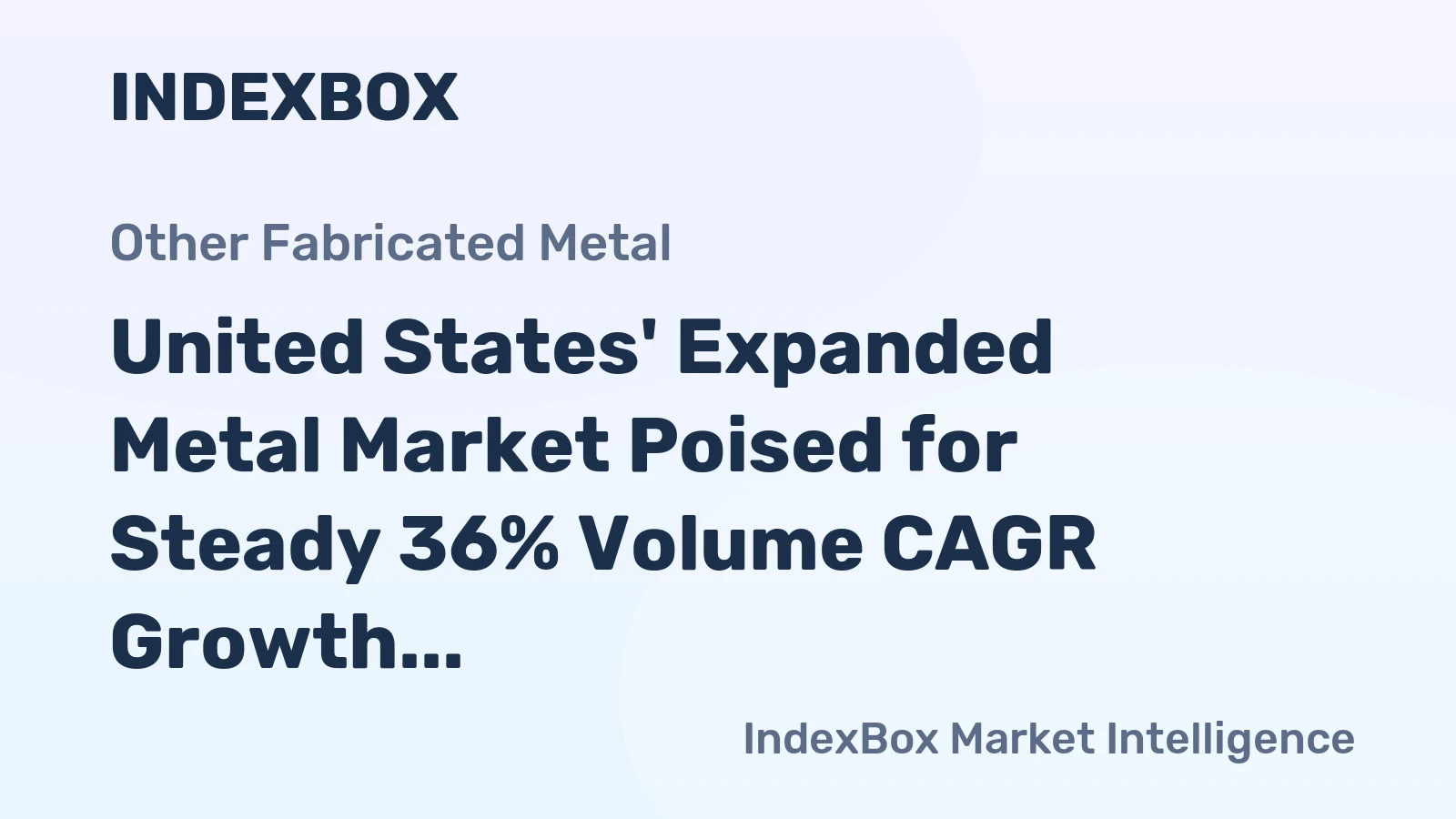 United States' Expanded Metal Market Poised for Steady 36% Volume CAGR Growth Through 2035