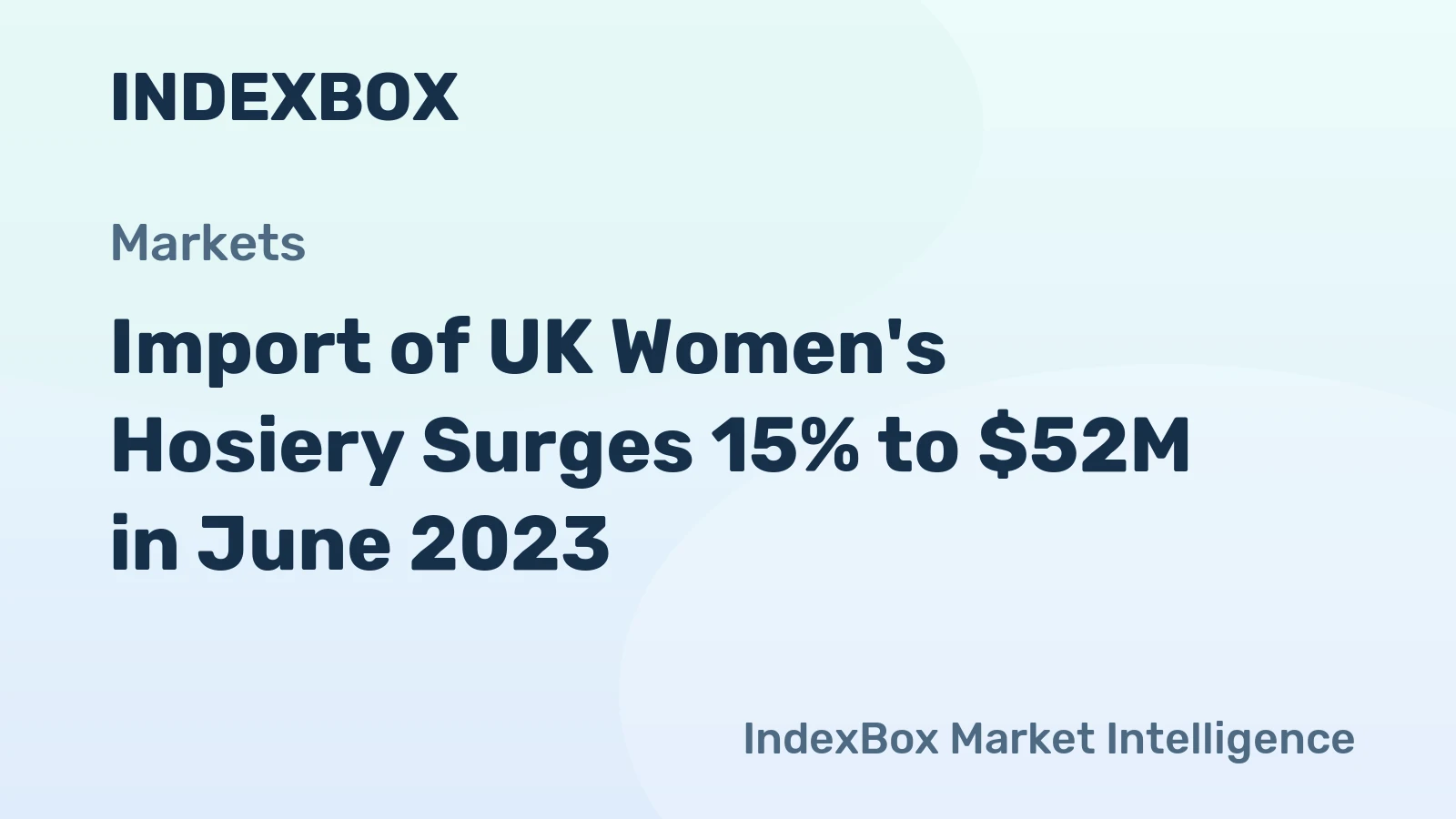 Import of UK Women's Hosiery Surges 15% to $52M in June 2023