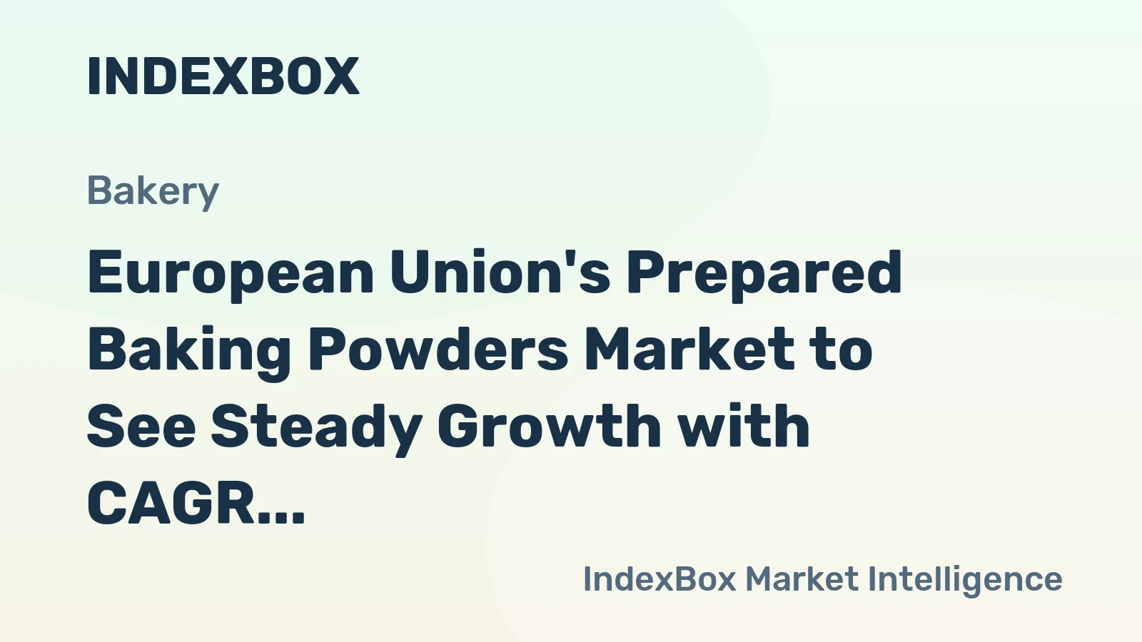 European Union's Prepared Baking Powders Market to See Steady Growth with CAGR of +0.9% through 2035