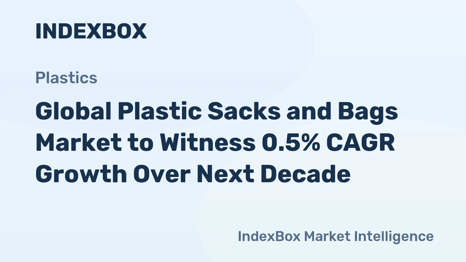 Global Plastic Sacks and Bags Market to Witness 0.5% CAGR Growth Over Next Decade