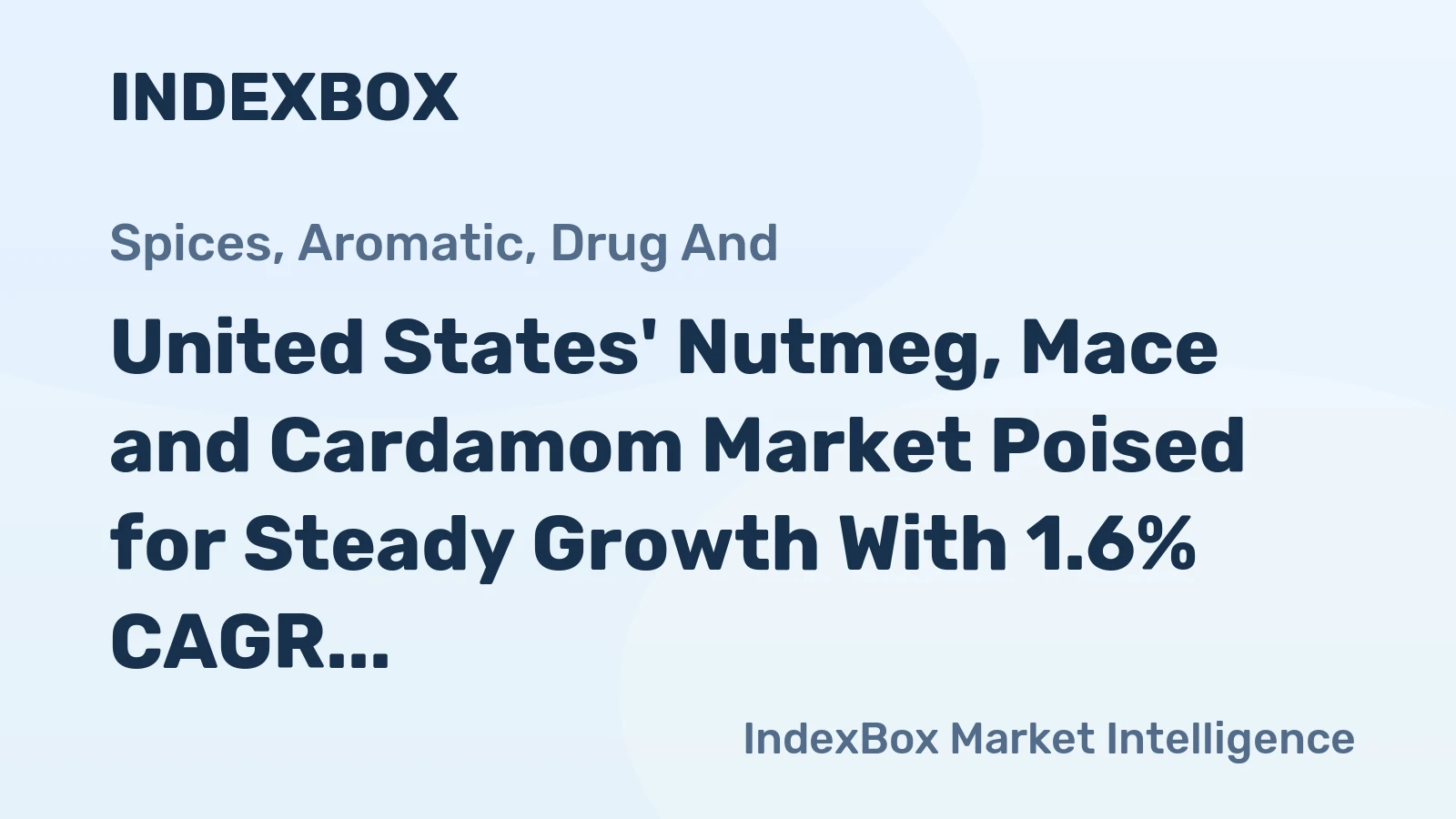 United States' Nutmeg, Mace and Cardamom Market Poised for Steady Growth With 1.6% CAGR