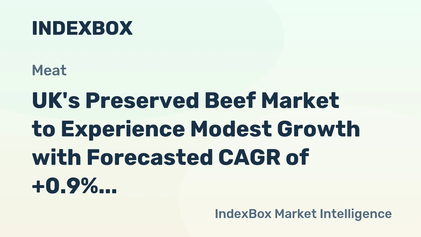 UK's Preserved Beef Market to Experience Modest Growth with Forecasted CAGR of +0.9% in Volume and +2.4% in Value by 2035