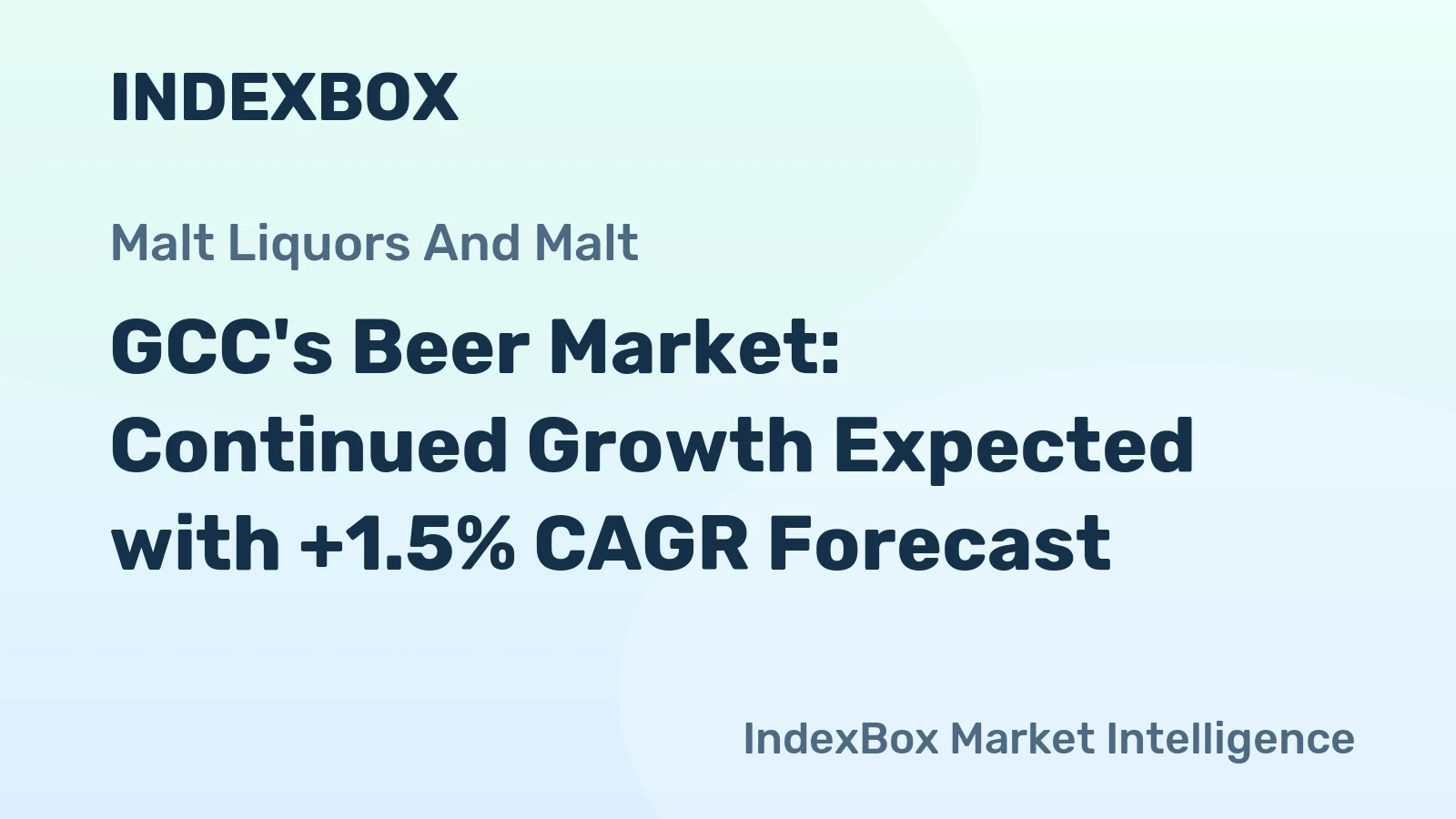 GCC's Beer Market: Continued Growth Expected with +1.5% CAGR Forecast