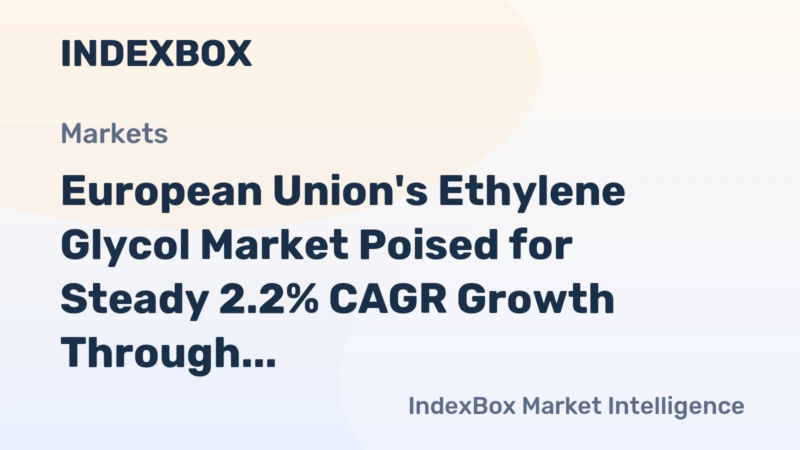 European Union's Ethylene Glycol Market Poised for Steady 2.2% CAGR Growth Through 2035