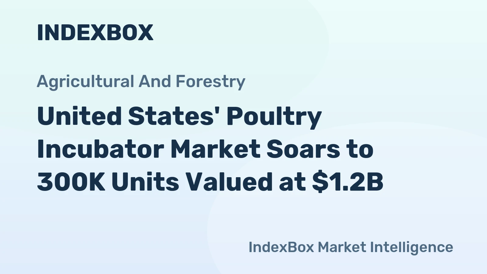 United States' Poultry Incubator Market Soars to 300K Units Valued at $1.2B