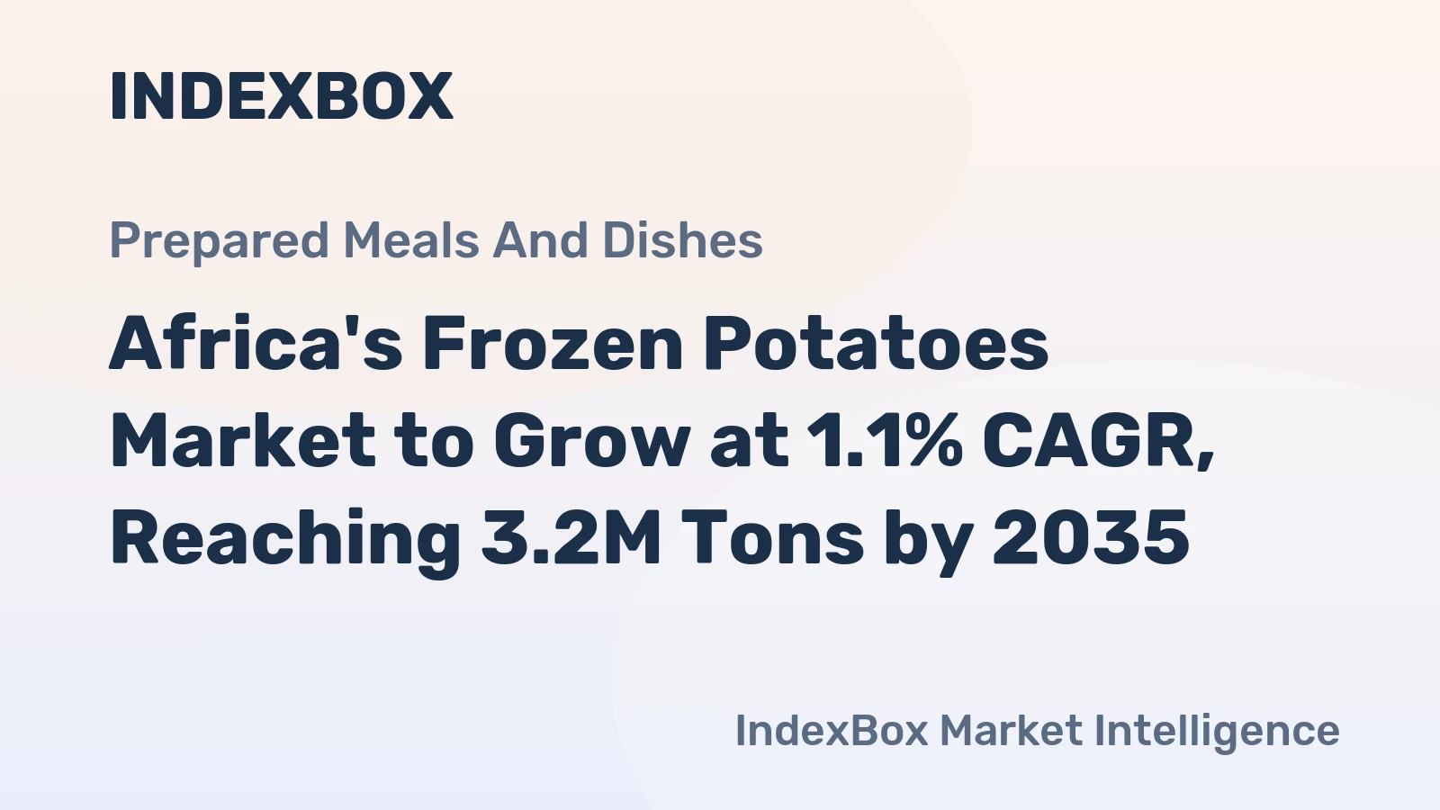 Africa's Frozen Potatoes Market to Grow at 1.1% CAGR, Reaching 3.2M Tons by 2035
