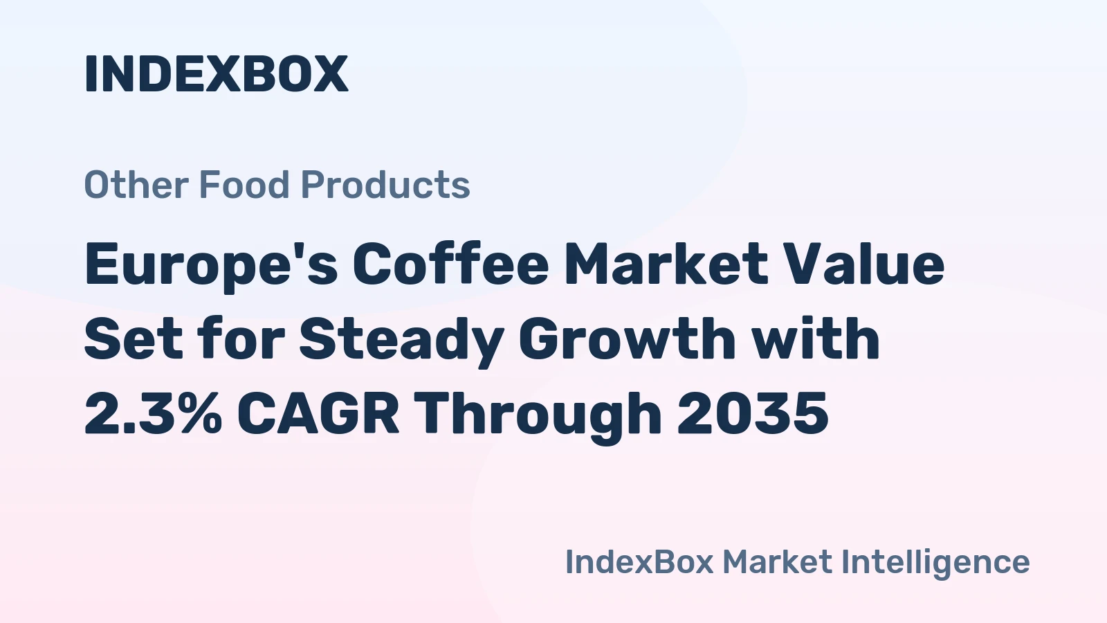 Europe's Coffee Market Value Set for Steady Growth with 2.3% CAGR Through 2035