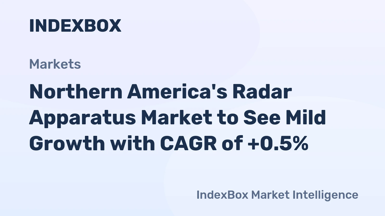 Northern America's Radar Apparatus Market to See Mild Growth with CAGR of +0.5%