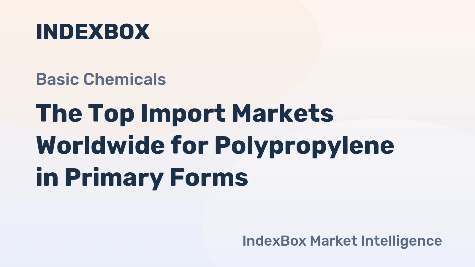 The Top Import Markets Worldwide for Polypropylene in Primary Forms