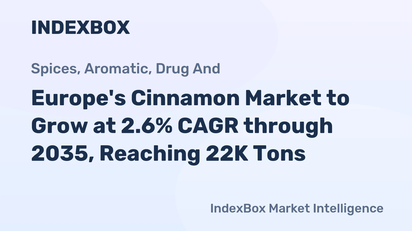 Europe's Cinnamon Market to Grow at 2.6% CAGR through 2035, Reaching 22K Tons