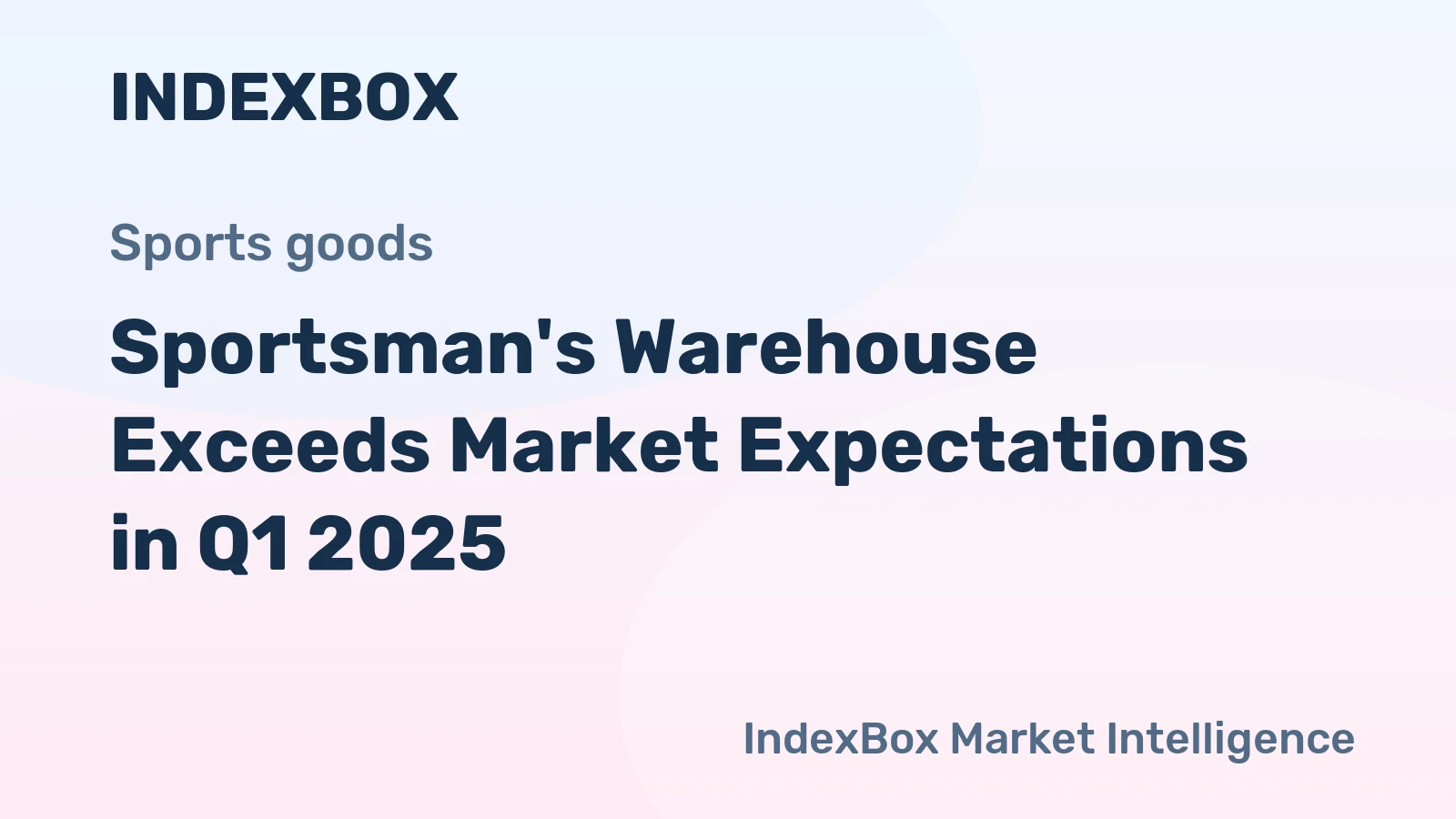 Sportsman's Warehouse Exceeds Market Expectations in Q1 2025