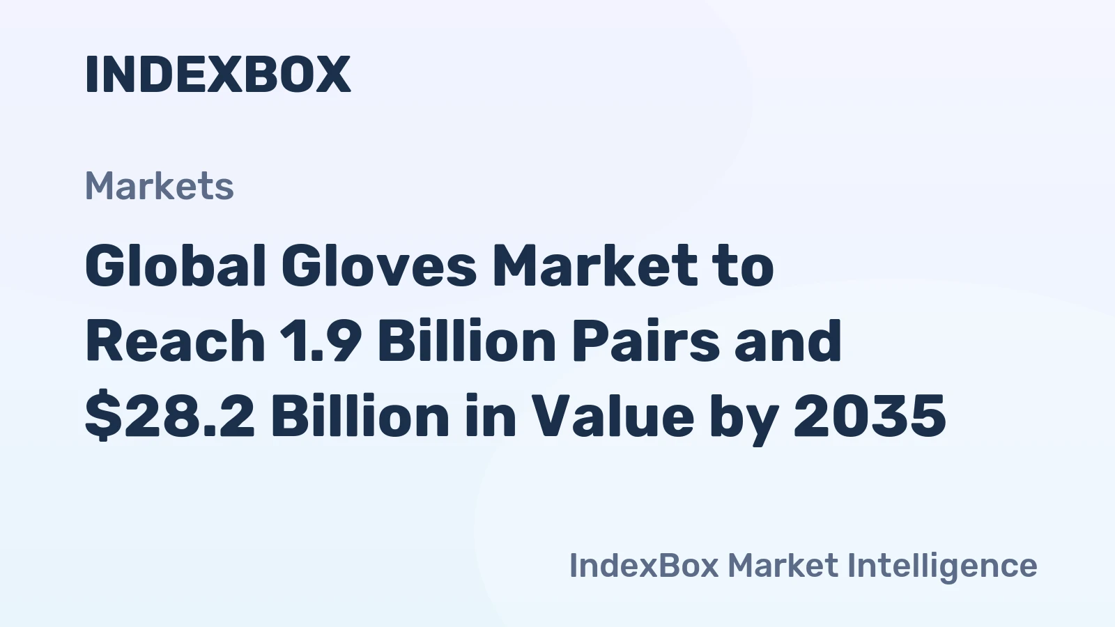 Global Gloves Market to Reach 1.9 Billion Pairs and $28.2 Billion in Value by 2035