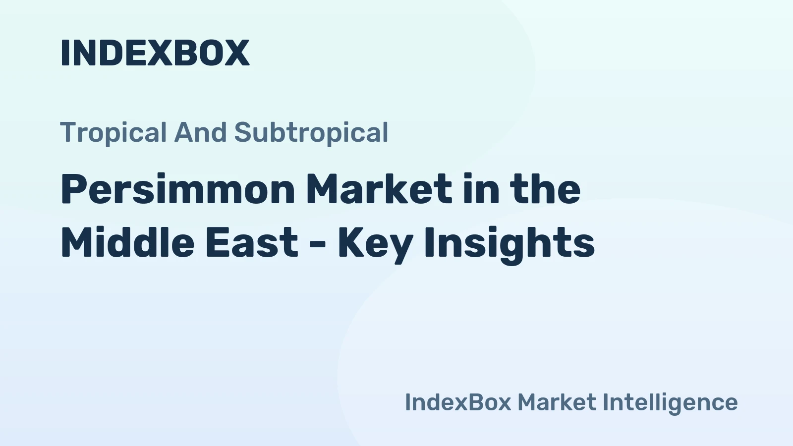 Persimmon Market in the Middle East - Key Insights