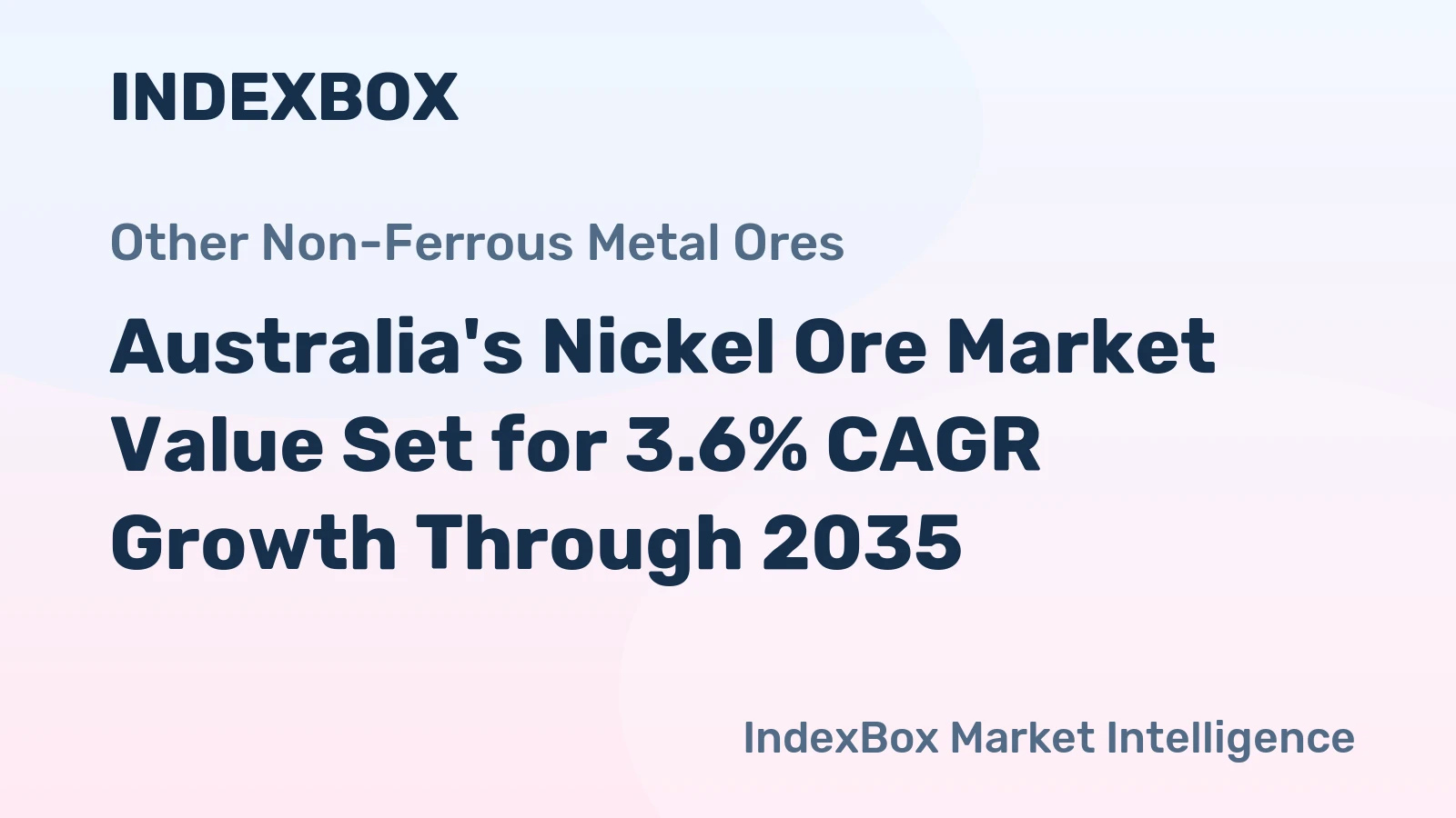 Australia's Nickel Ore Market Value Set for 3.6% CAGR Growth Through 2035