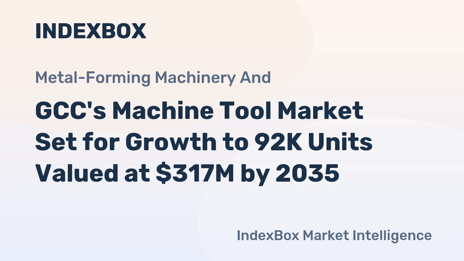GCC's Machine Tool Market Set for Growth to 92K Units Valued at $317M by 2035