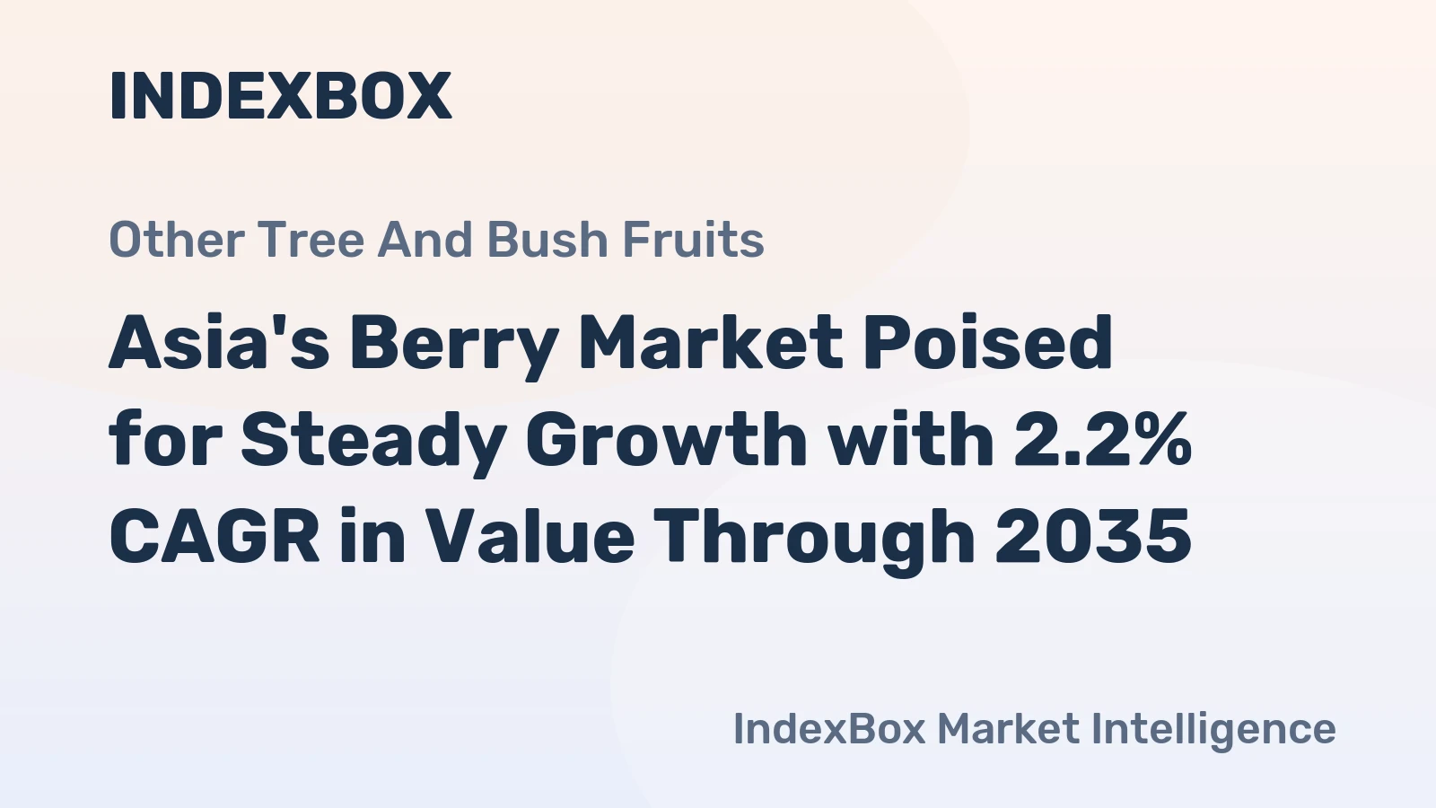 Asia's Berry Market Poised for Steady Growth with 2.2% CAGR in Value Through 2035