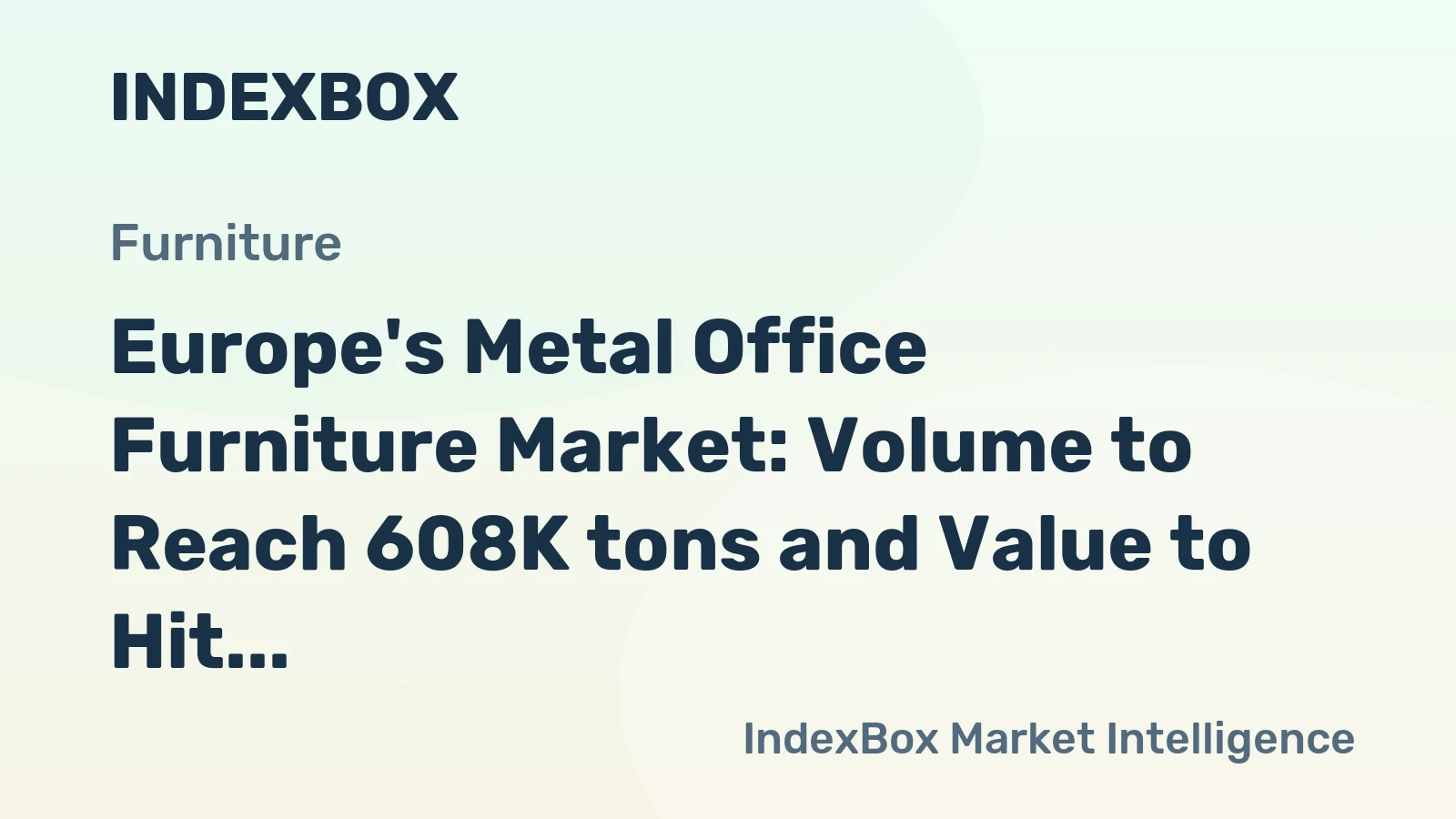 Europe's Metal Office Furniture Market: Volume to Reach 608K tons and Value to Hit $3.6B by 2035