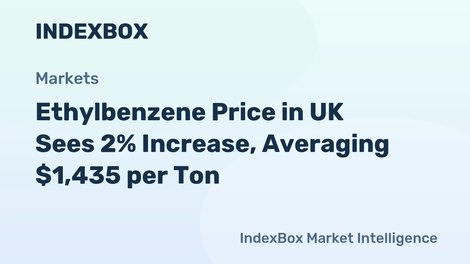 Ethylbenzene Price in UK Sees 2% Increase, Averaging $1,435 per Ton