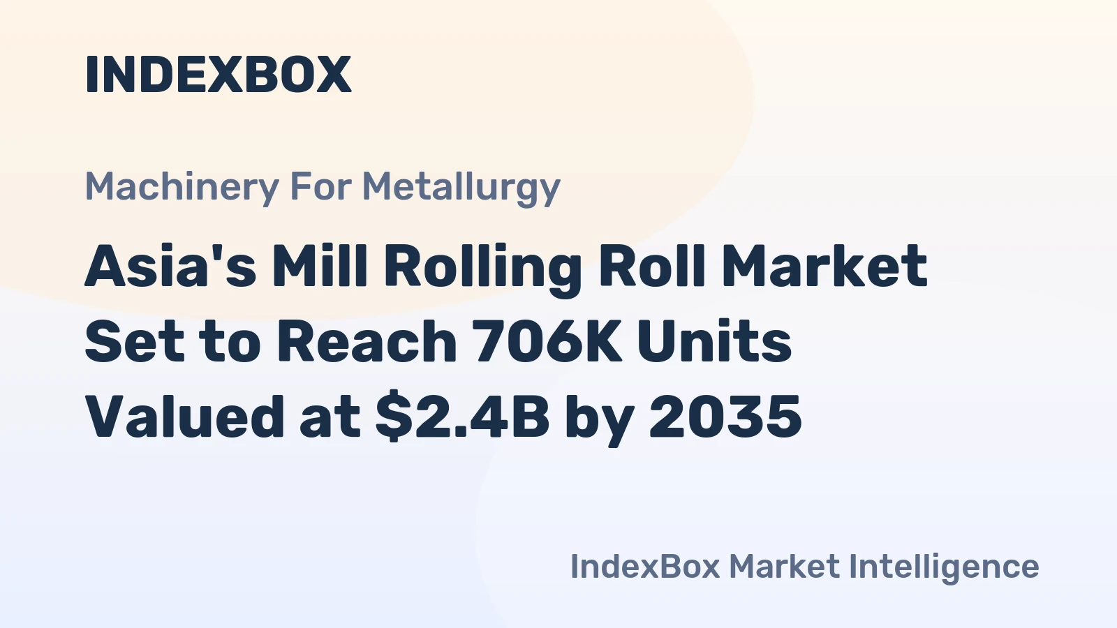 Asia's Mill Rolling Roll Market Set to Reach 706K Units Valued at $2.4B by 2035